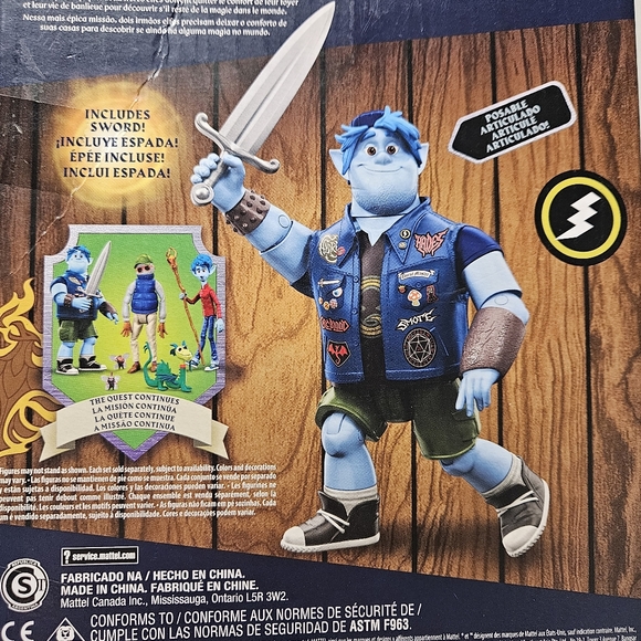 Disney | Toys | Disney Pixar Action Figure Onward Barley Lightfoot ...